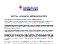 Bacterial contamination | Lifeblood